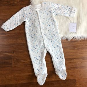 One Pieces | Baby Muslin Moon Stars Sleeper Onesie | Poshmark